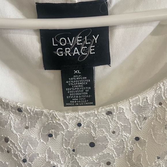 lovely grace | Dresses | Lovely Grace White Lace Top | Poshmark